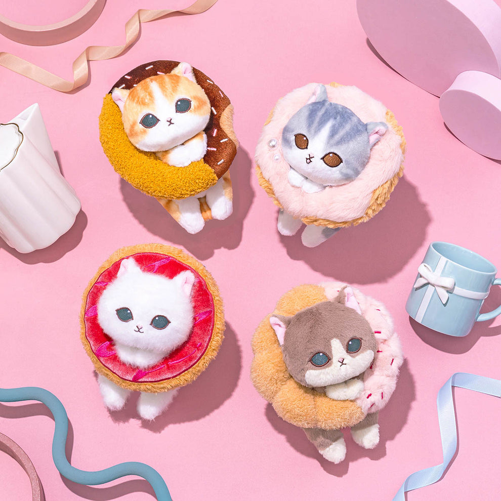 mofusand COFFEE AND DONUTS Mascot Keychain (Half Chocolate) | mofusand ...