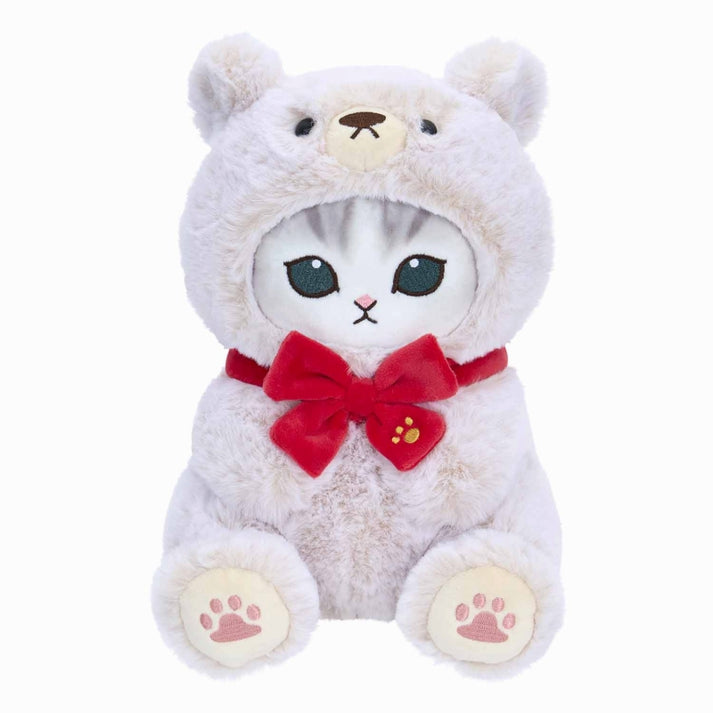 mofusand Exhibition Teddy Bear Meow Plush S (Ivory) | mofusand ...