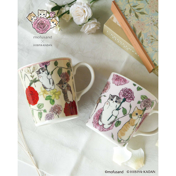 mofusand × HIBIYA-KADAN Mug Cup (Pink) | mofusand mofumofuMarket